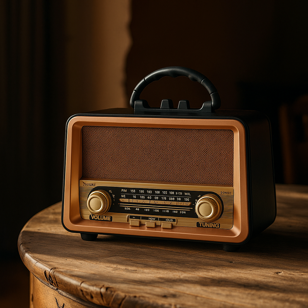 Radio Portable Sans Fil RX-BT1006 – Vintage & Moderne à la fois – Ehdilou